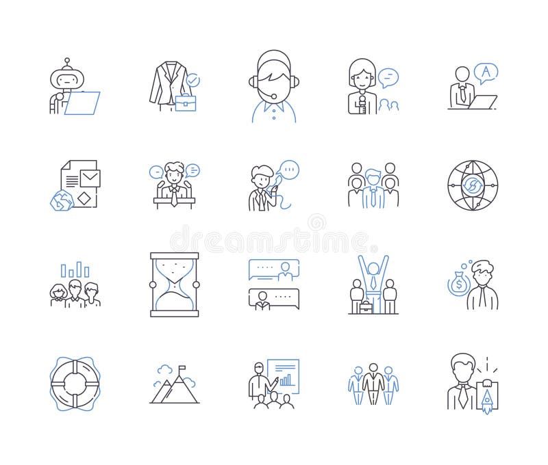 Human Resources Management Outline Icons Collection. Human, Resources ... Human Resources Management Outline Icons Collection. Human, Resources ...