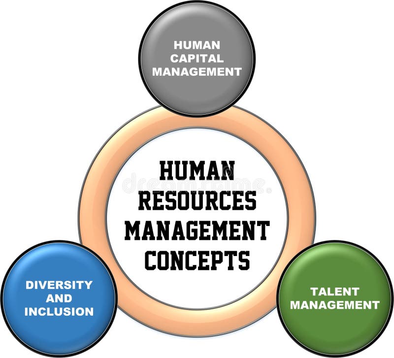 Human Resources Management stock illustration. Illustration of ...