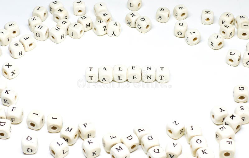 Human Resources Management Term Wooden Abc Talent Stock Photo - Image ...