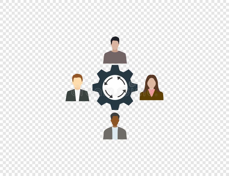Human Resources, Manager Icon. Vector Illustration. Flat Design Stock ...