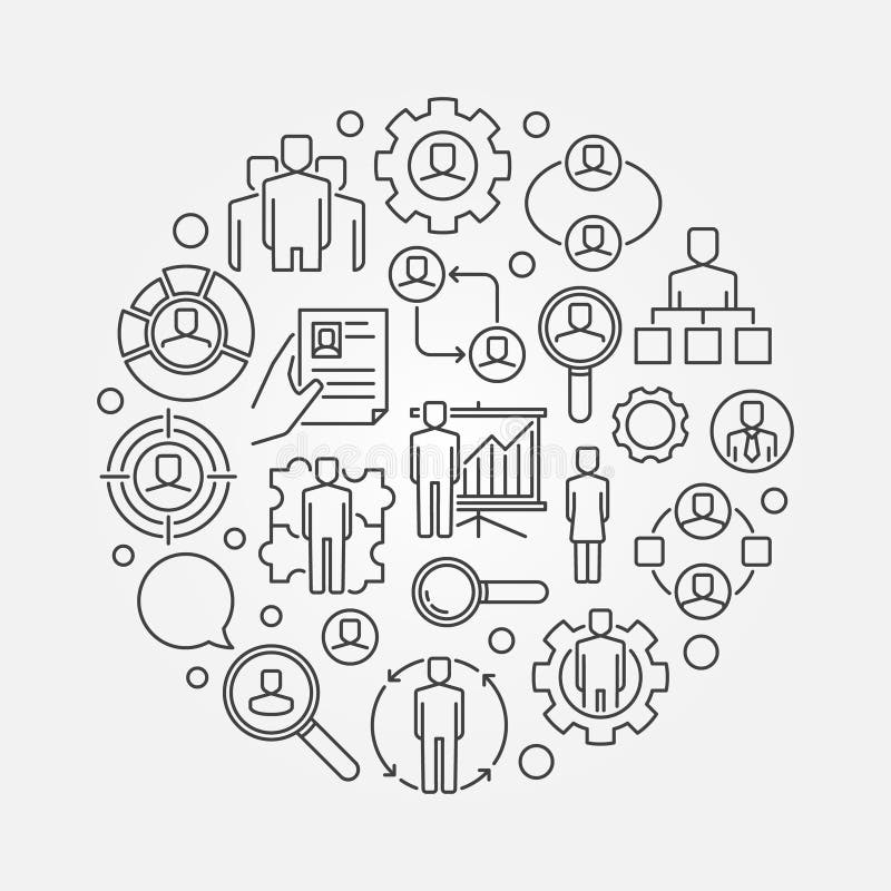 Resources Outline Icon. Isolated Line Vector Illustration from Startup ...