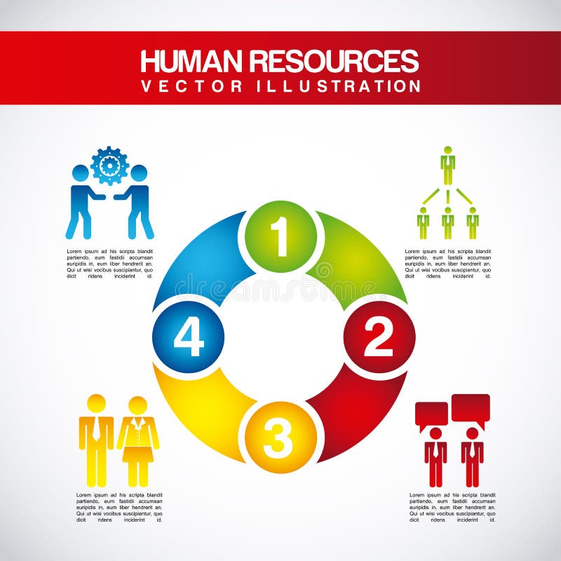 Human Resources Arrows Recruit Train Cycle Stock Vector - Illustration ...