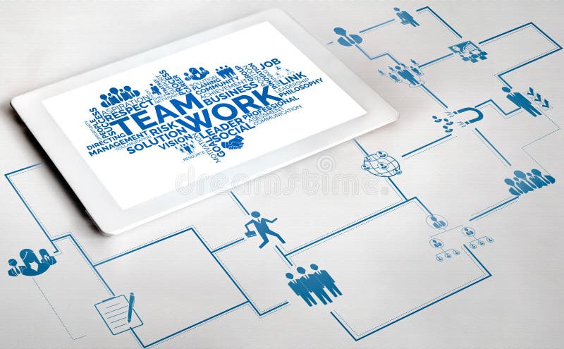 Human Resources and People Networking Concept Stock Illustration ...