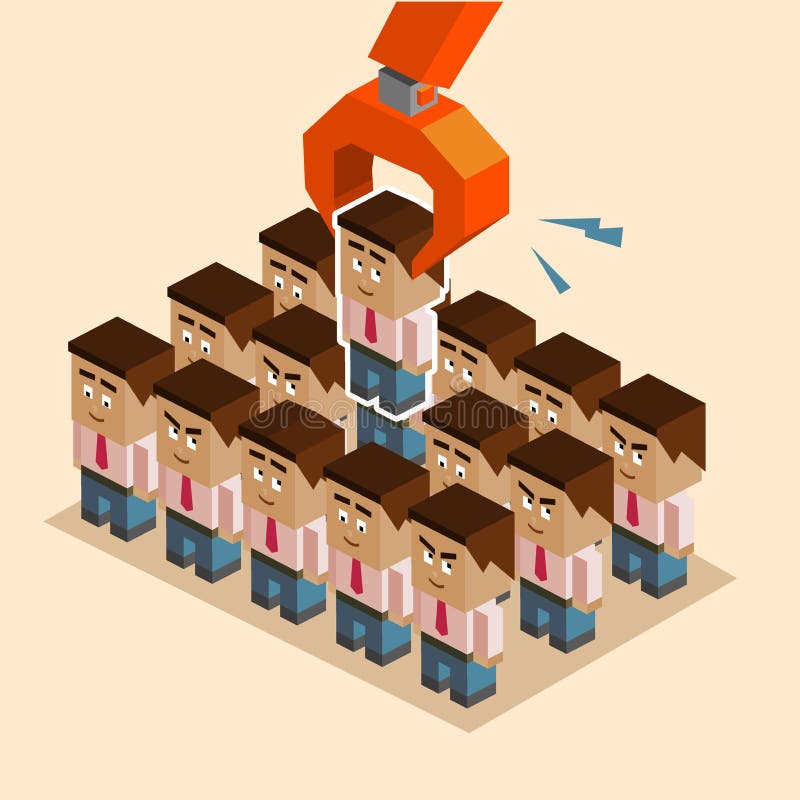 Human Resources Recruitment Stock Illustration - Illustration of ...