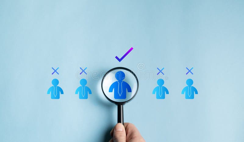 Human Resources, Recruitment Process for a New Job. Stock Image - Image ...