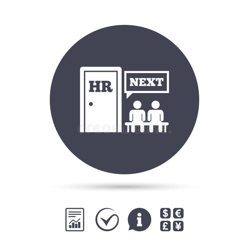 Human Resources Sign Icon. HR Symbol. Stock Vector - Illustration of ...