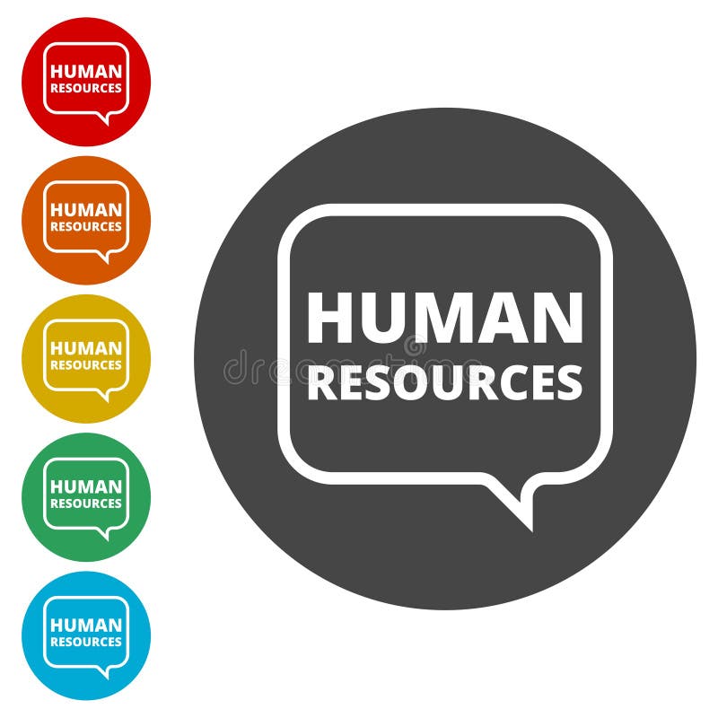 Human resources sign icon stock vector. Illustration of internet ...