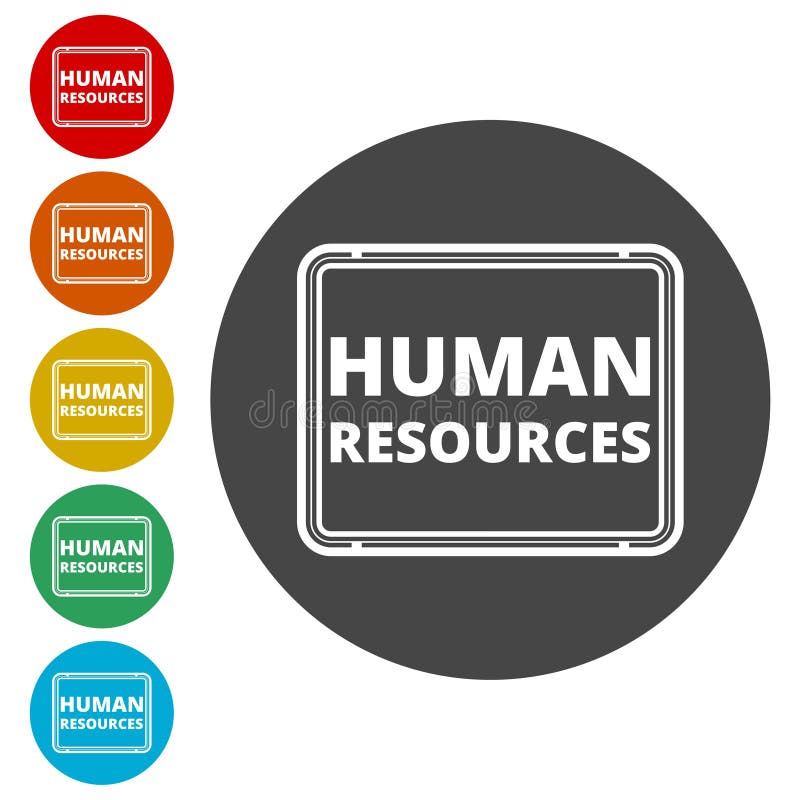 Human resources sign icon stock illustration. Illustration of gesture ...