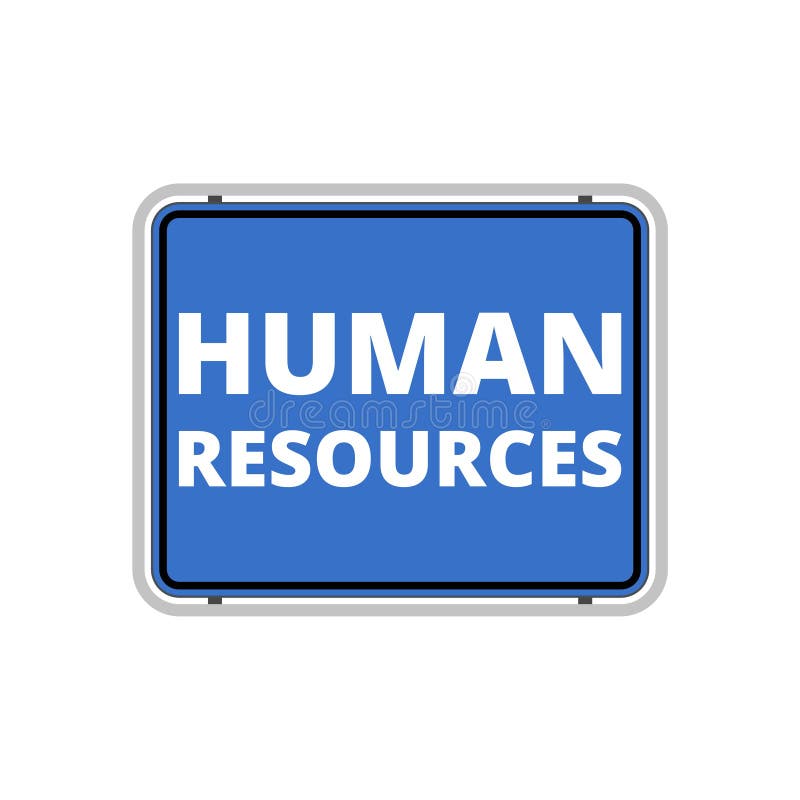 Human resources sign icon stock vector. Illustration of partnership ...