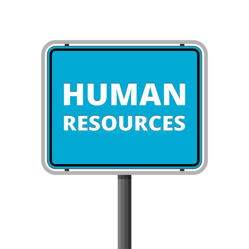 Human resources sign icon stock vector. Illustration of graphic - 174747934