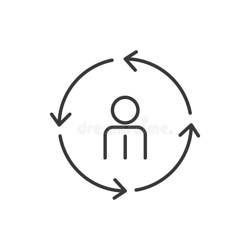 Human Resources Simple Icon. User Profile Sign. Person Silhouette ...