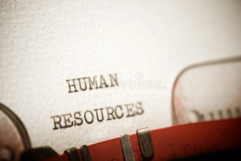 Human resources text stock image. Image of concept, written - 272579373