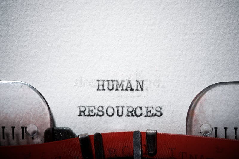 Human resources text stock photo. Image of sentence - 272579378