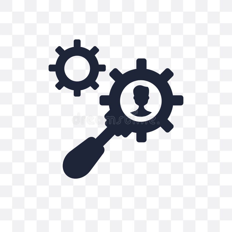 Human Resources Vector Linear Icon Isolated on Transparent Background ...