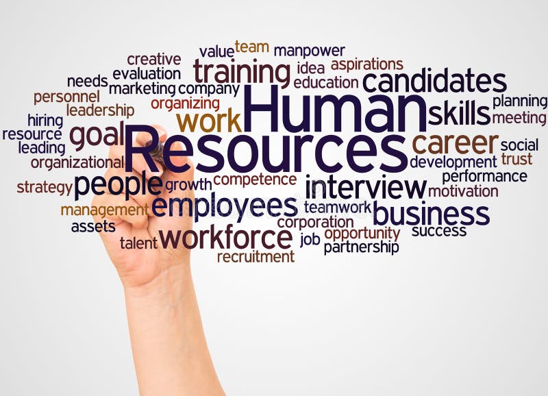 Human resources word cloud stock illustration. Illustration of human ...