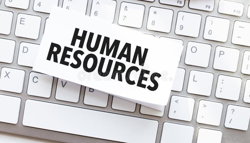 Human Resources Written on Paper Sheet on a Computer Keyboard Stock ...