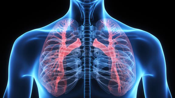 Human Respiratory System Lungs Anatomy Stock Illustration ...