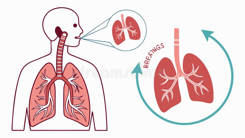 Human Respiratory System Lungs and Breathing Graphic Design Generative ...