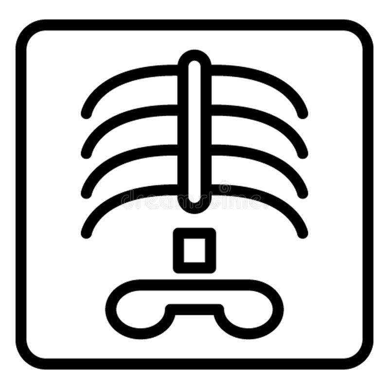 Human Ribs Isolated Vector Icon Which Can Be Easily Modified or Edit ...