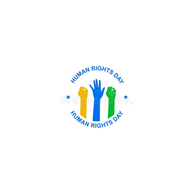 Human Right Day Logo, Label Vector Graphics Stock Vector - Illustration ...