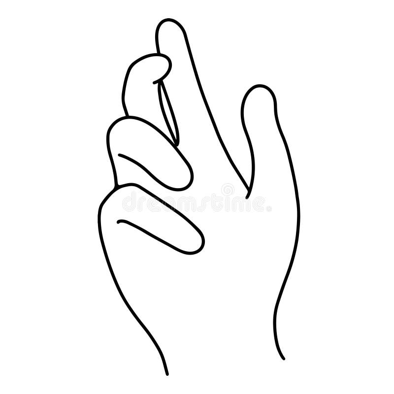 Human Right Hand Vector Icon. Simple Illustration Isolated on White ...