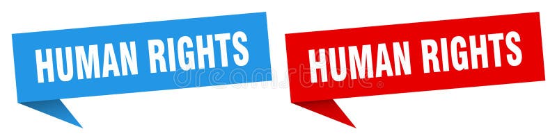 Human Rights Banner. Human Rights Speech Bubble Label Set Stock Vector ...
