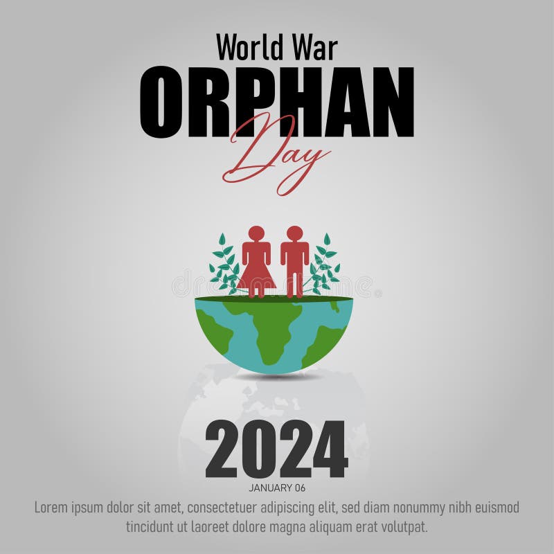 World War Orphan Day stock vector. Illustration of youth - 296352094