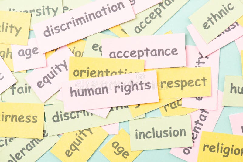 Human Rights Equality Diversity Justice Hope Concept Respect Each Other ...