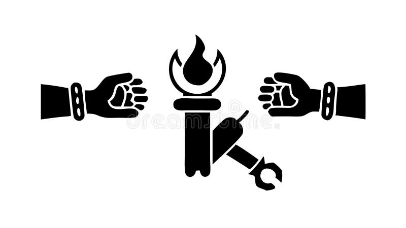 Rights Freedom Torch Emblem Icon Stock Illustrations – 3 Rights Freedom ...