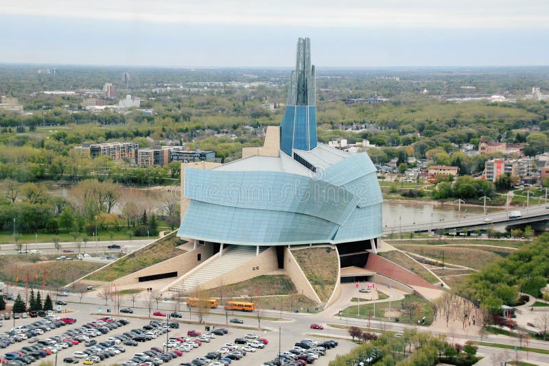 Human Rights Museum in Winnipeg Editorial Stock Photo - Image of ...
