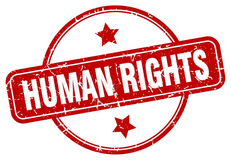 Human Rights Stamp. Human Rights Round Vintage Grunge Label Stock ...