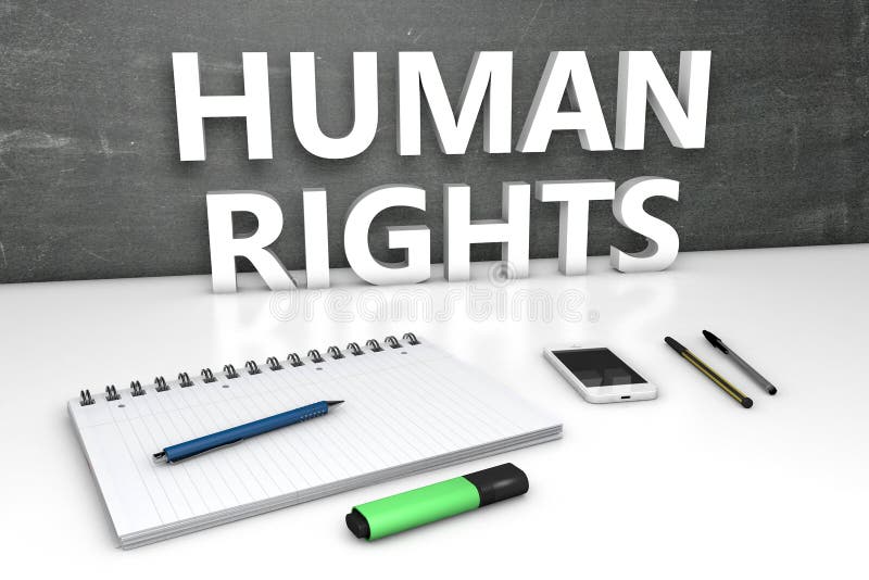 Human Rights stock illustration. Illustration of word - 202776727