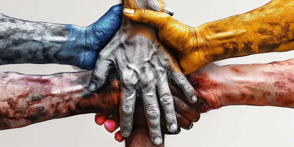 Human Rights Visualized As for Human Hand Holding Together with ...