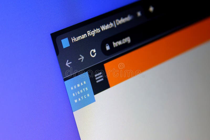 Human Rights Watch (HRW) Organization Editorial Stock Photo - Image of ...
