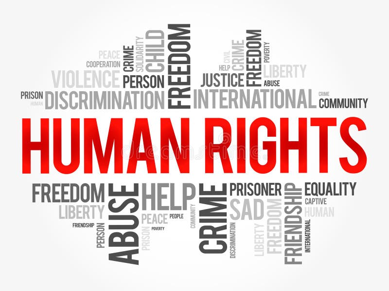 Human Rights Word Cloud Collage, Social Concept Background Stock ...