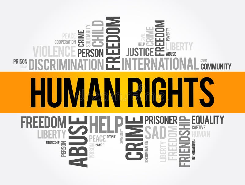 Human Rights Word Cloud Collage, Social Concept Background Stock ...