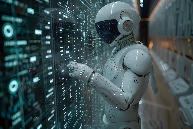 Futuristic Partnership: Human-Robot Technology Development Stock ...