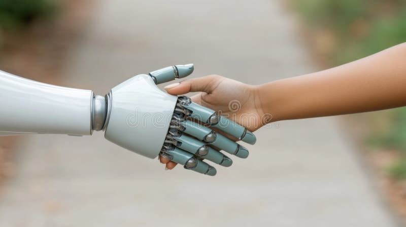 Human-Robot Collaboration stock photo. Image of deep - 365584280