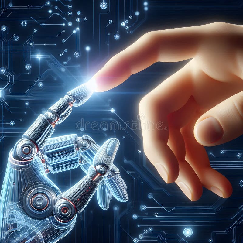 Human and Robot Fingers Touching Human and Artificial Intelligence ...