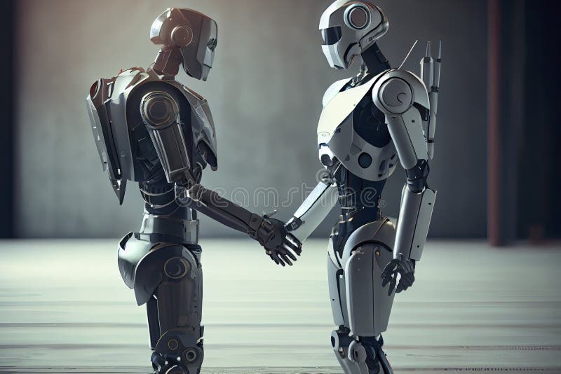 Human and Robot Meeting and Handshake Concept of Future Interaction ...