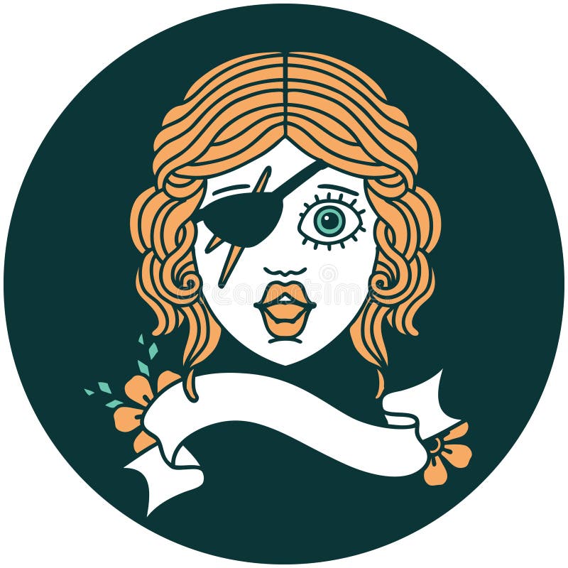 Human Rogue Character Face Icon Stock Vector - Illustration of tattoo ...