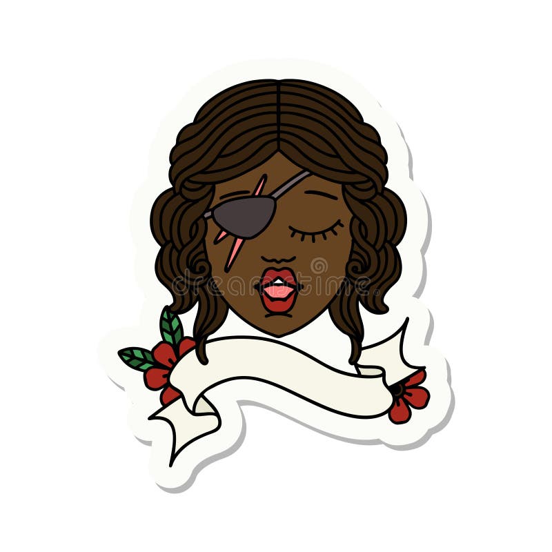 Human Rogue Character Face Sticker Stock Vector - Illustration of ...