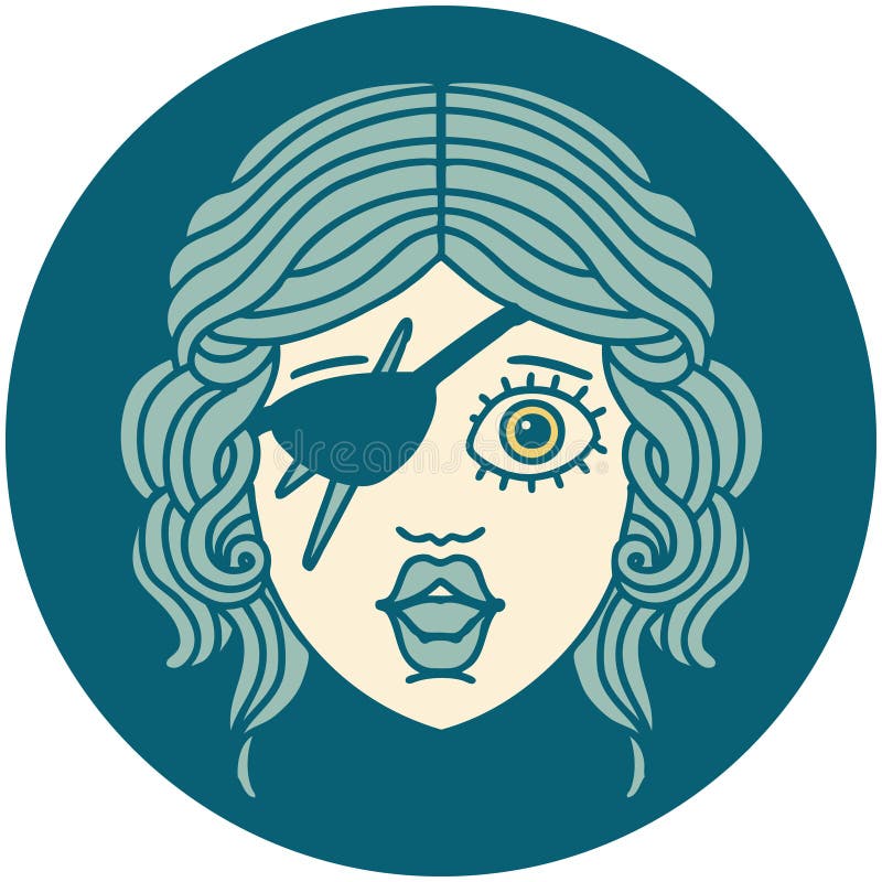 Human rogue character icon stock vector. Illustration of scar - 180592346