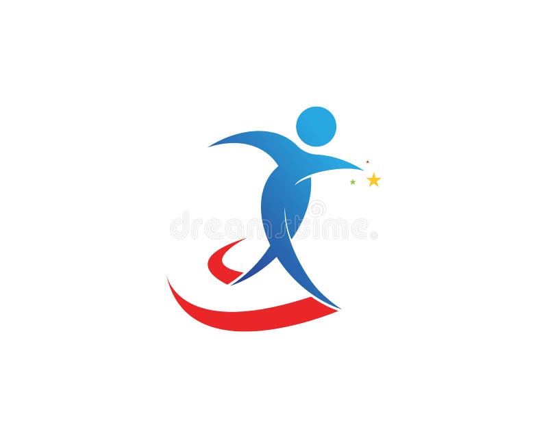 Human Running Vector Logo Template Character for Health Business Stock ...