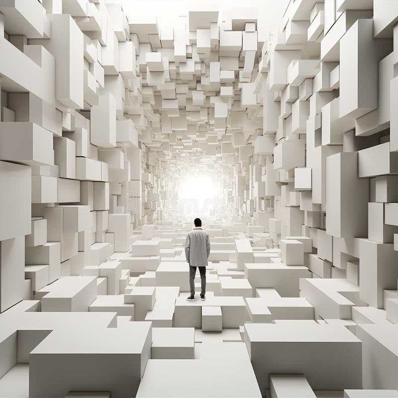 Human S Fantasy, Thinking Process Visualisation Stock Photo - Image of ...