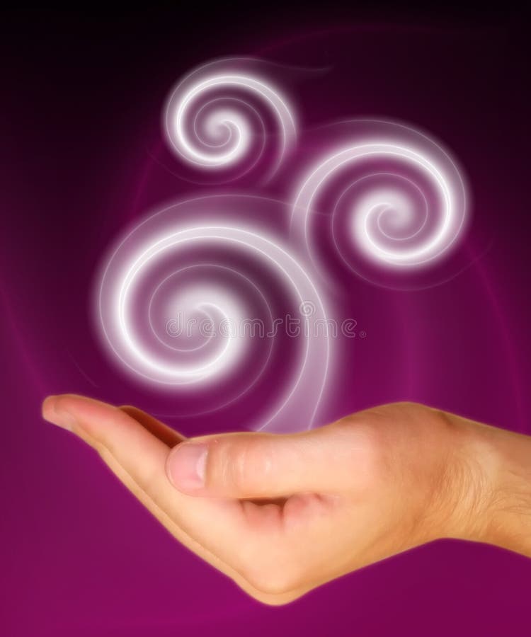 Human's Hand With Shapes Picture. Image: 3527363