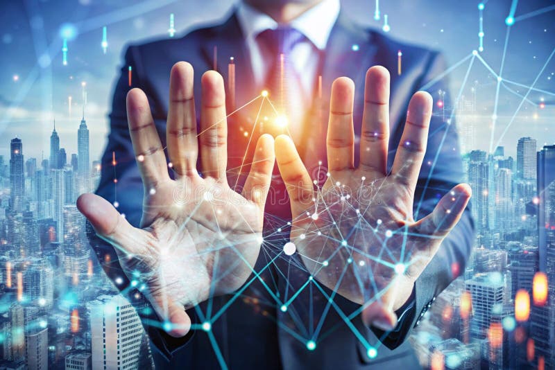 Handsabstractdata Stock Illustrations – 1 Handsabstractdata Stock ...