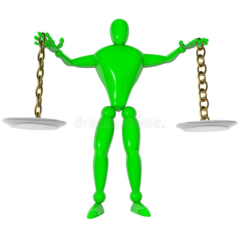 Human scale balance stock illustration. Illustration of figure - 28975826