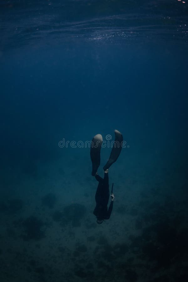 Human during Scuba Diving in Ocean Stock Image - Image of water, fresh ...