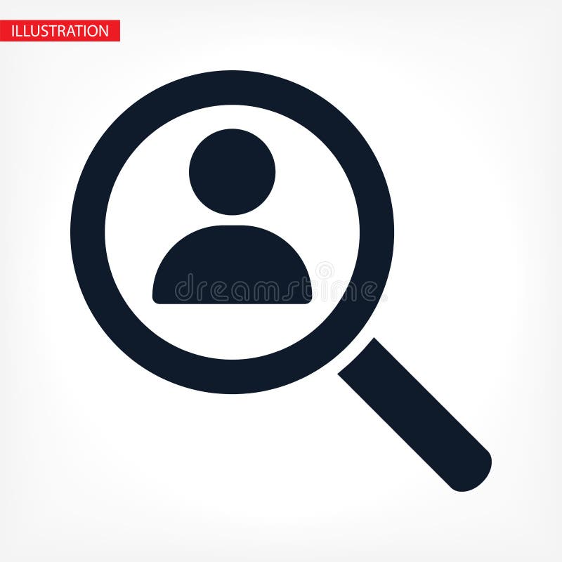HUMAN SEARCH Icon Vector. Lorem Ipsum Flat Design JPG Stock ...